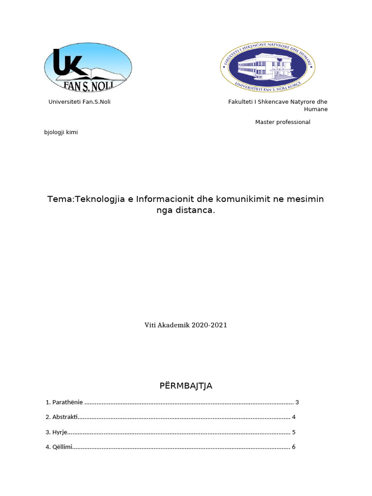 Universiteti Fan | PDF