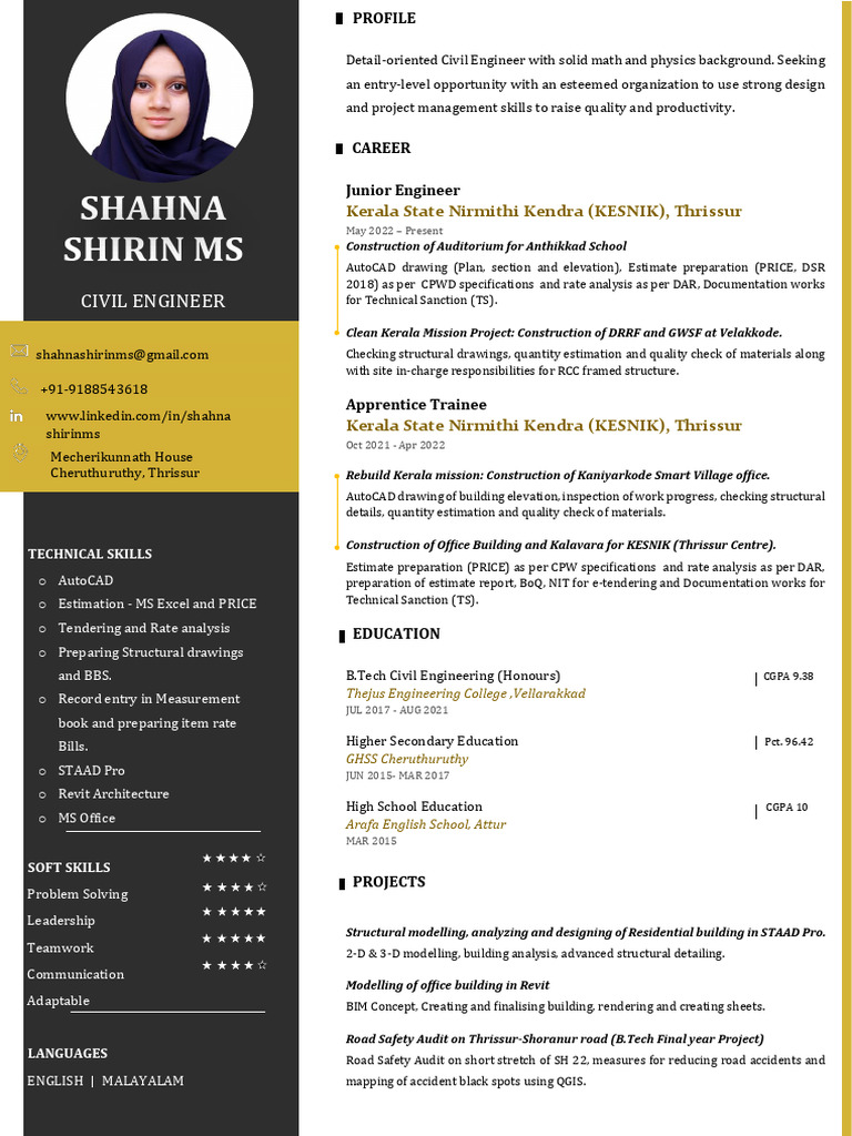 Shahna Shirin - Resume | PDF