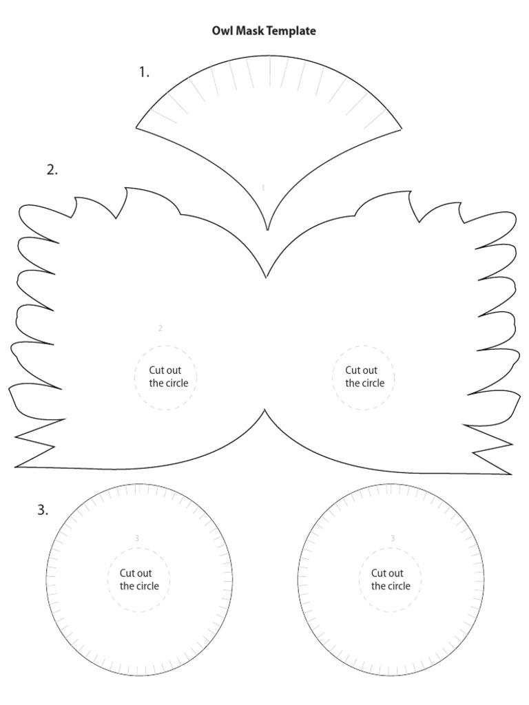 Owl Mask Template | PDF