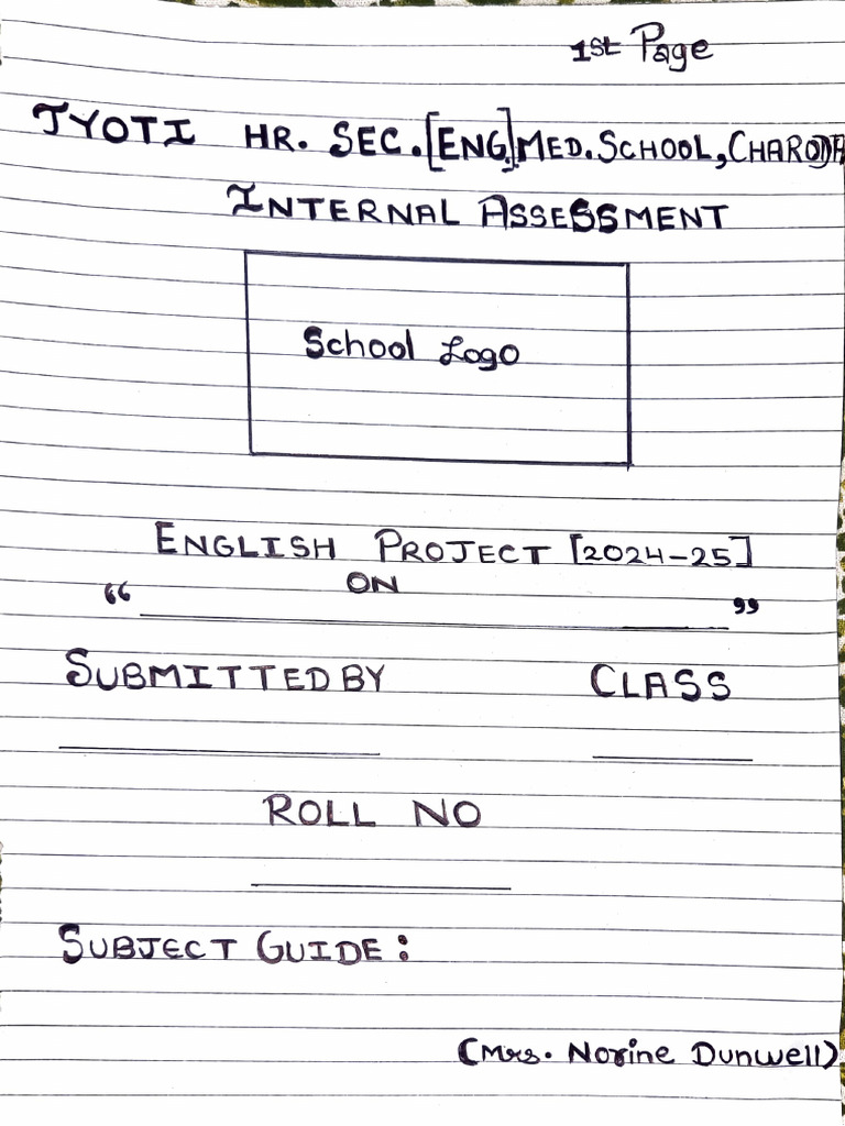 English Project Work | PDF