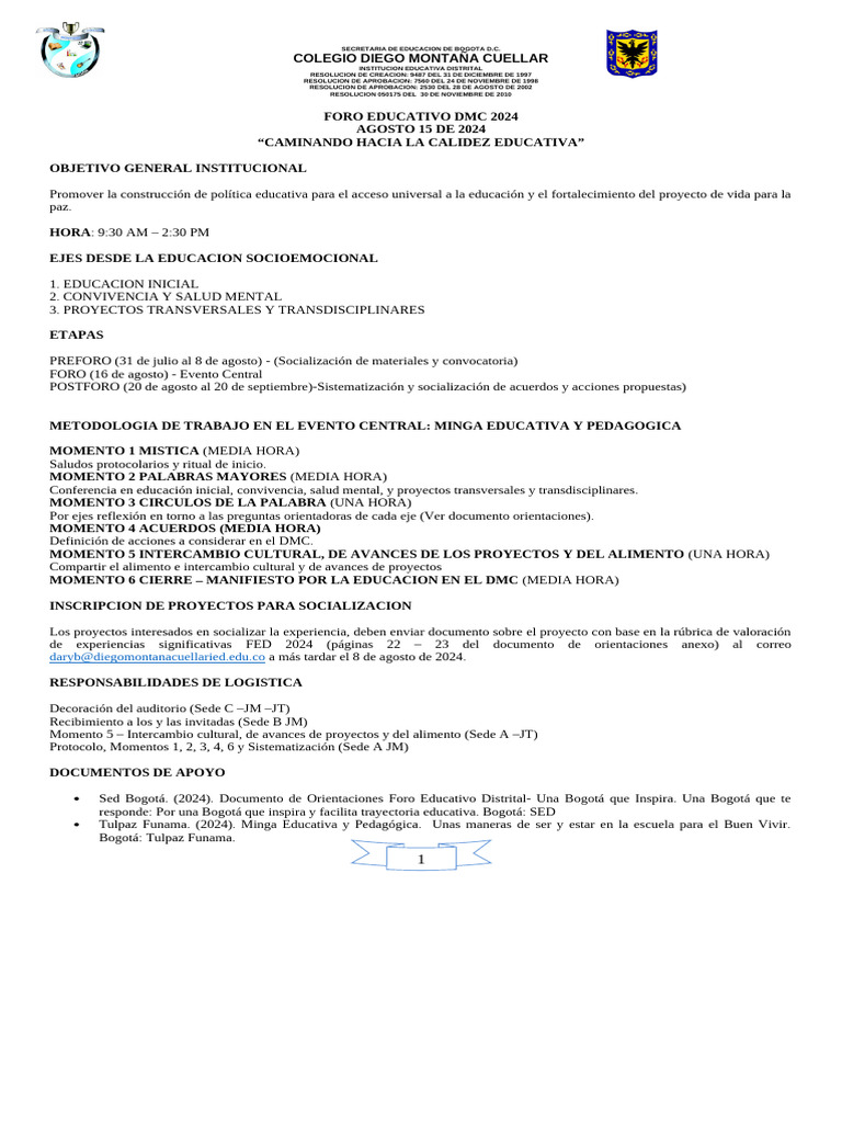 Foro DMC 2024 - V2 | PDF