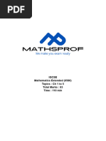 IGCSE Maths 0580 Formula List | PDF