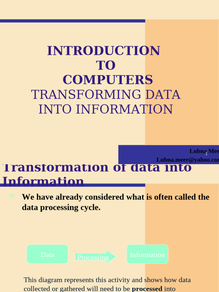 ITC Lecture Data Information | PDF | Printer (Computing) | Input/Output