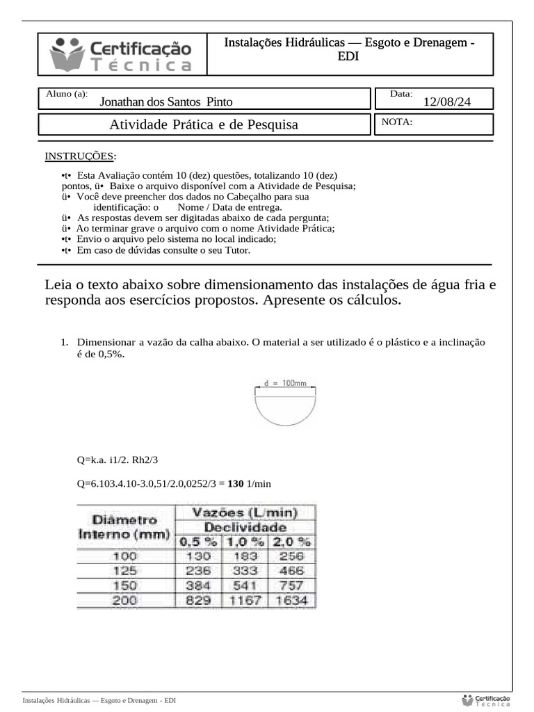 Atividade Prática | PDF