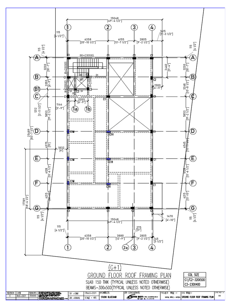 03 - Ground Floor Roof Framing Plan | PDF