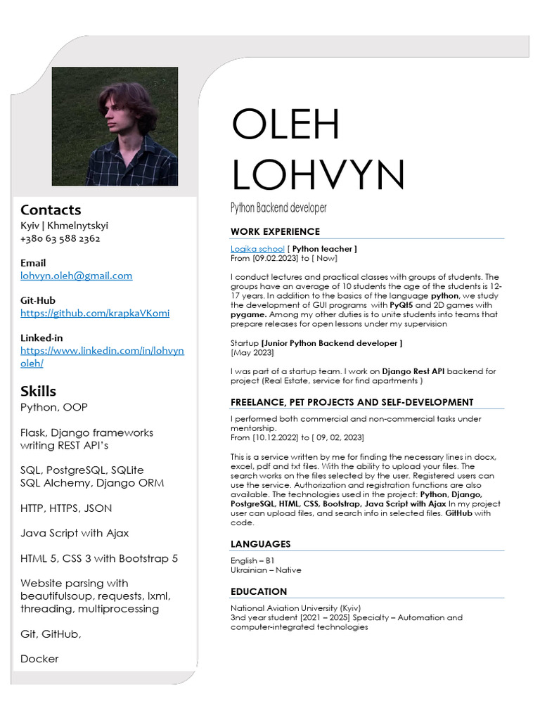 Oleh Lohvyn SV | PDF