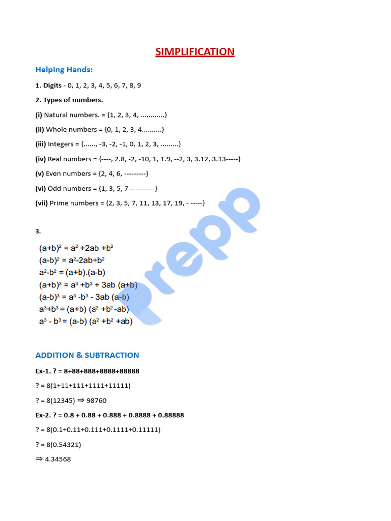 SIMPLIFICATION | PDF