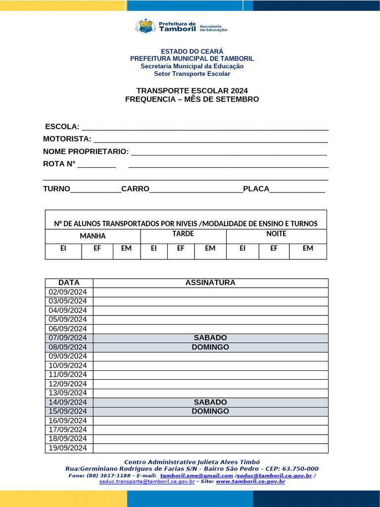 Frequencia 2023 - 02 Fev | PDF
