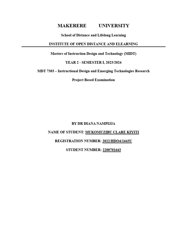 Makerere University | PDF