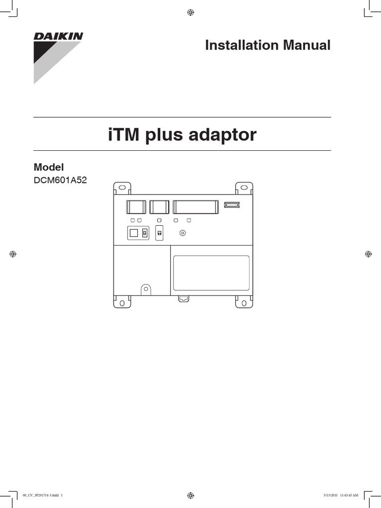 IM iTM Plus Adaptor DCM601A52 | PDF