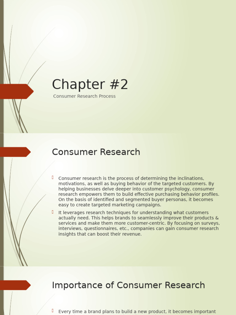 Chapter #2 Consumer Behavior | PDF