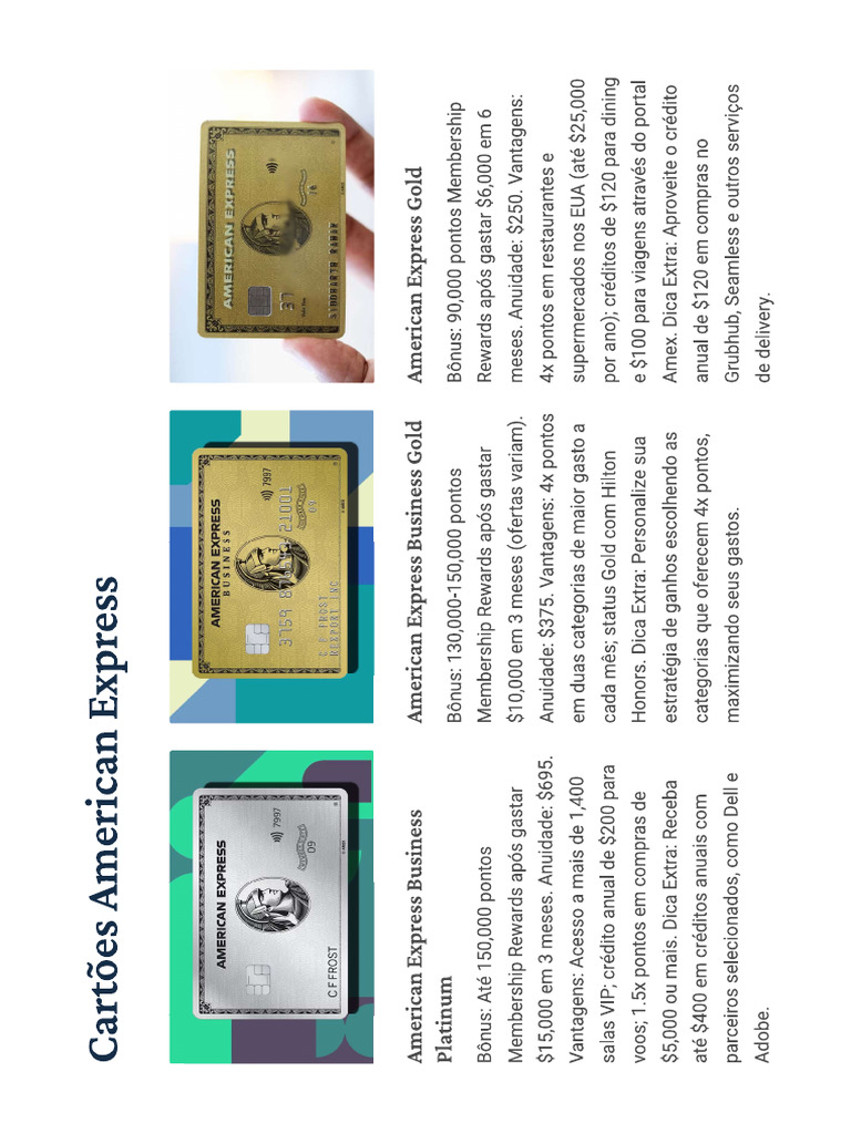 Cartões American Express | PDF