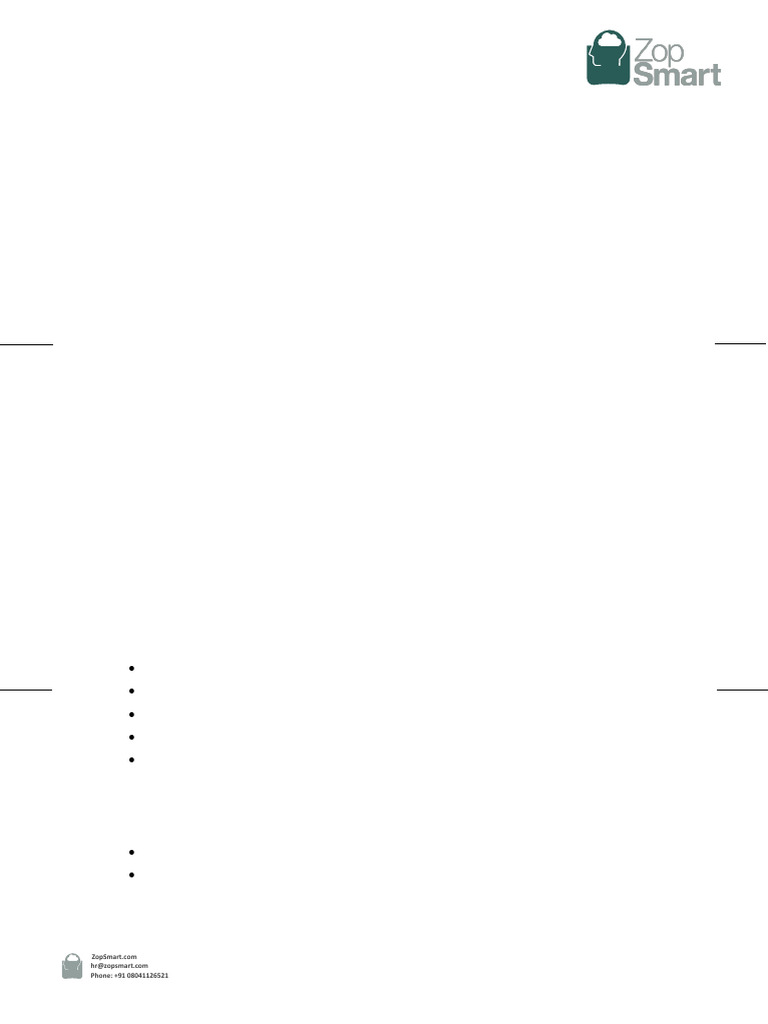 SDE 1 ZopSmart | PDF