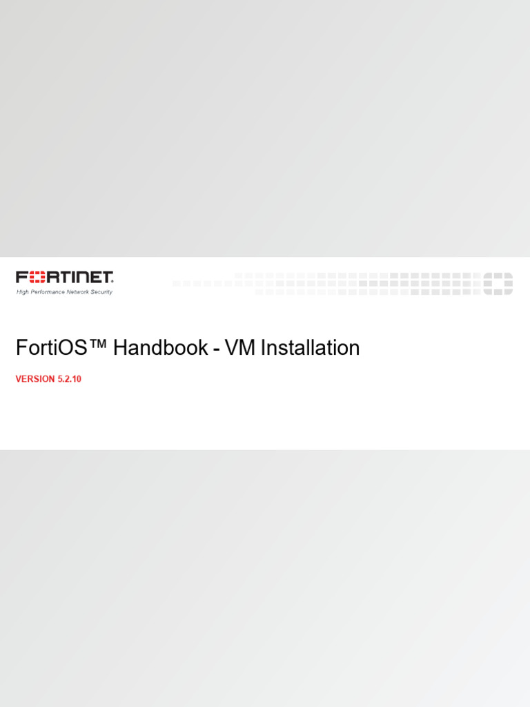 FortiGate-VM-VMware-Install-Guide | PDF