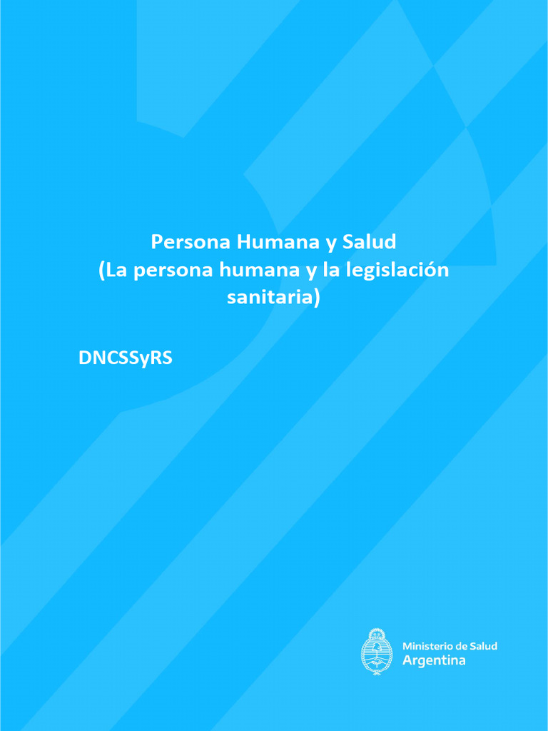 Persona Humana y Salud | PDF
