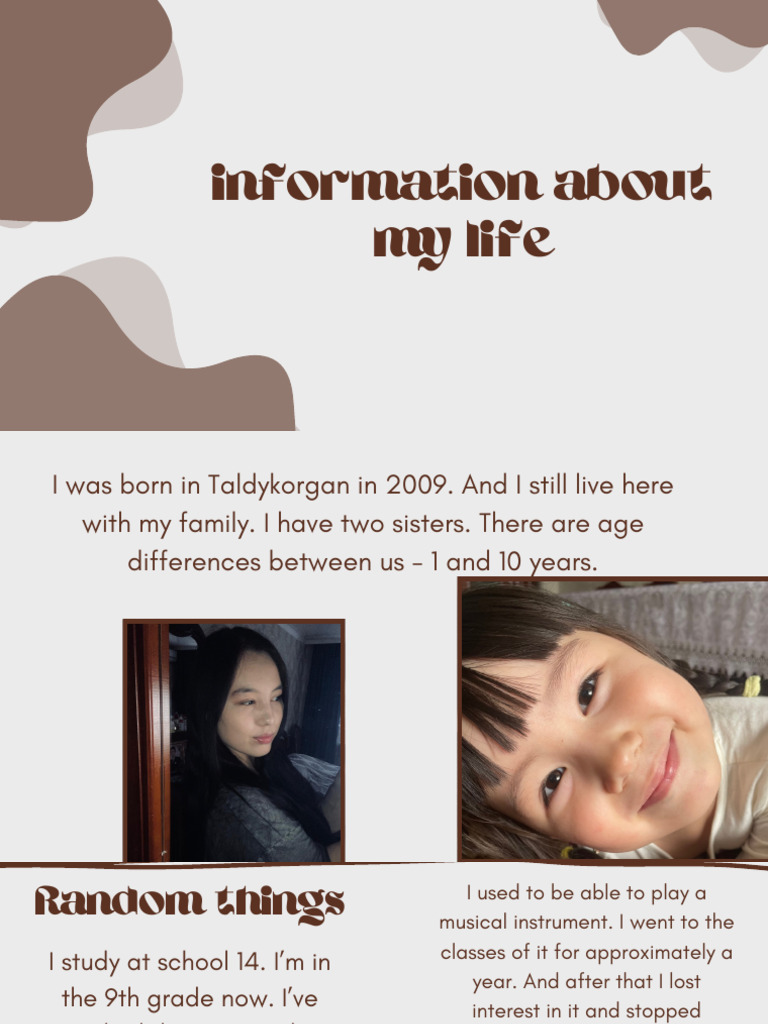 About My Life | PDF