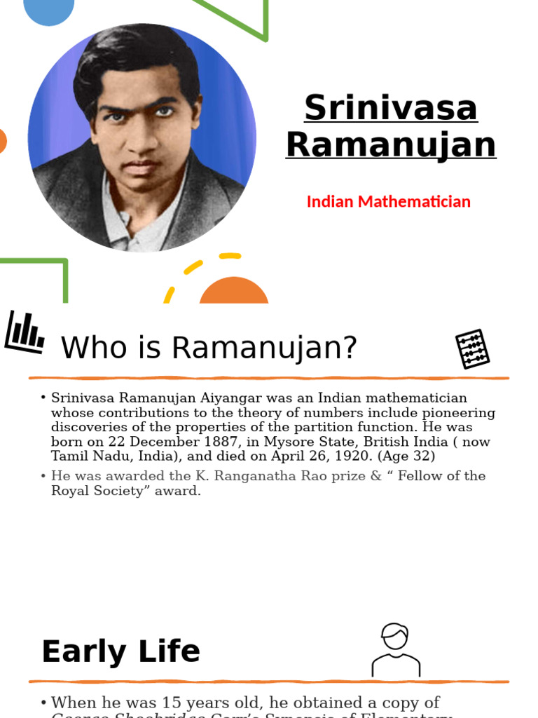 Srinivasa Ramanujan | PDF | Art | General Fiction