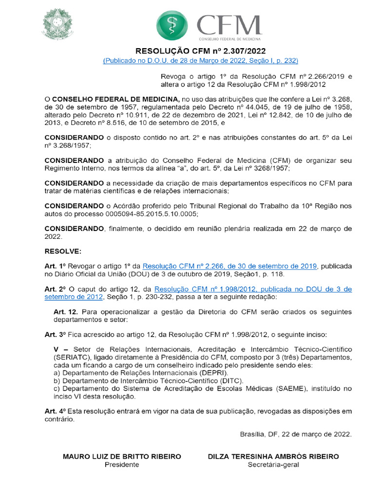 Resol CFM 2307.2022 | PDF