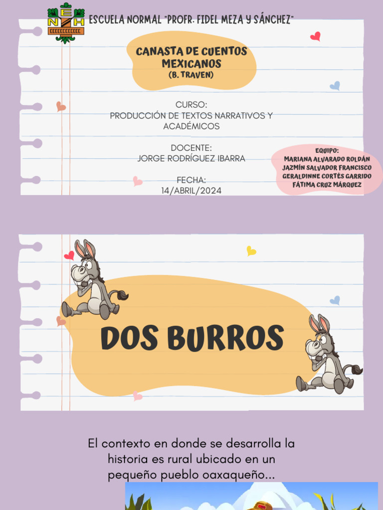 Cuento Dos Burros | PDF