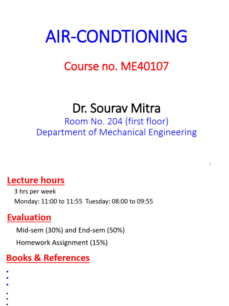 Air Conditioning L1 | PDF