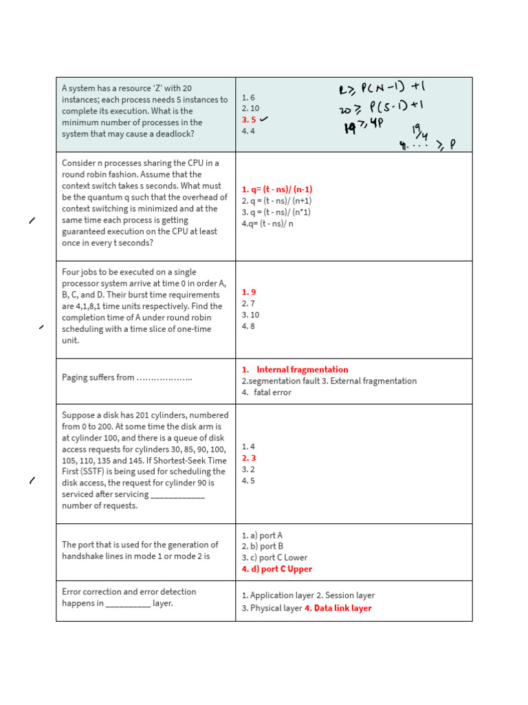 Comprehensive Exam 3 | PDF