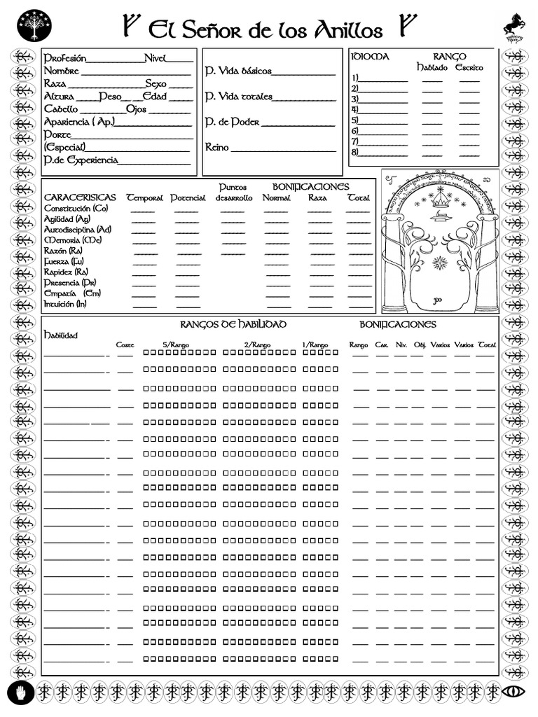 Hoja Personaje Rolemaser Merp | PDF