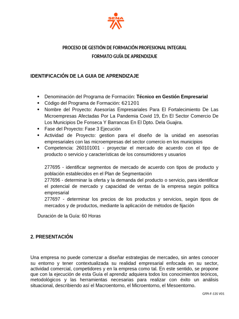 Guia 1 - Proyectar | PDF