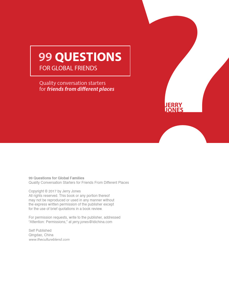 99 Questions For Global Friends | PDF