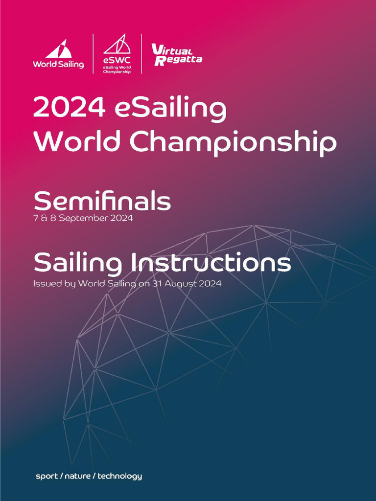 Sailing Instructions eSWC 2024 Semifinal | PDF