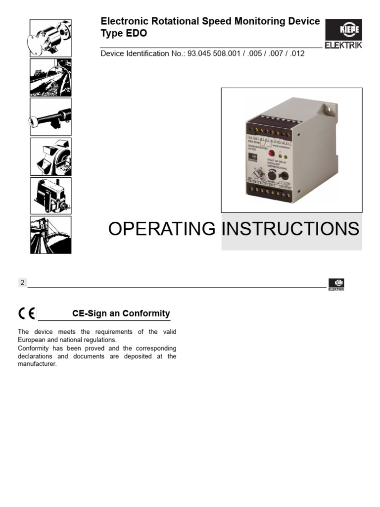 Manual Speed Monitor EDO - en | PDF