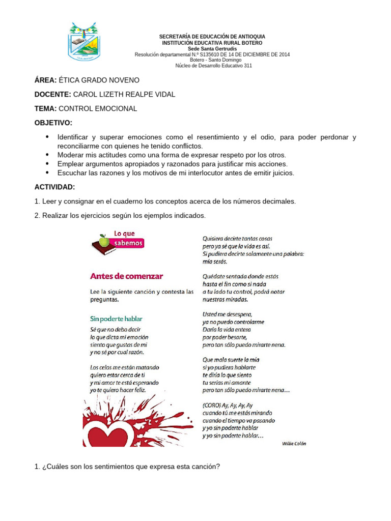 Guía 1. Noveno | PDF