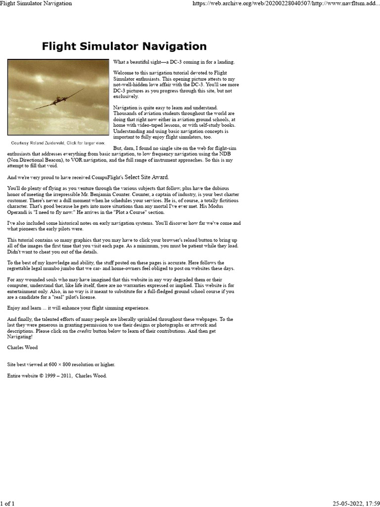 Flight Simulator Navigation - CW | PDF | Instrument Flight Rules ...