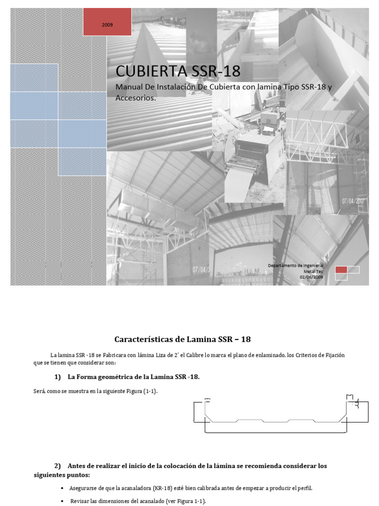 Cubierta SSR - 18 | PDF