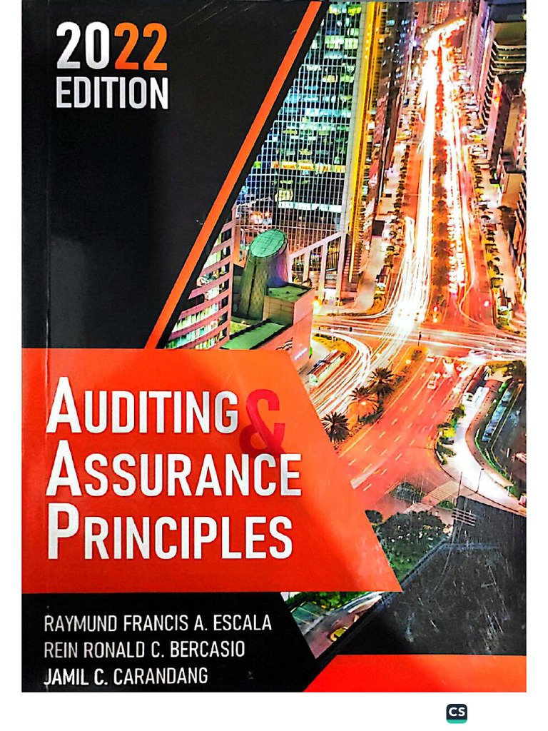 Auditing and Assurance Principles 2022 by Escala Pr | PDF