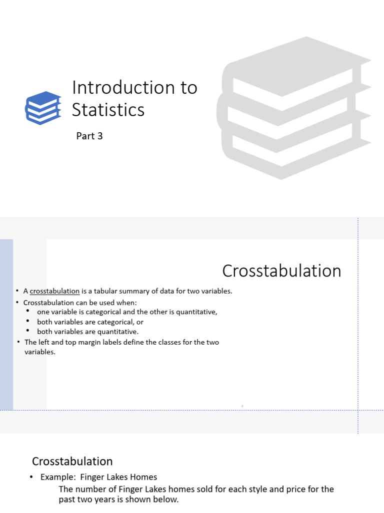 Introduction To Statistics Part 3 | PDF
