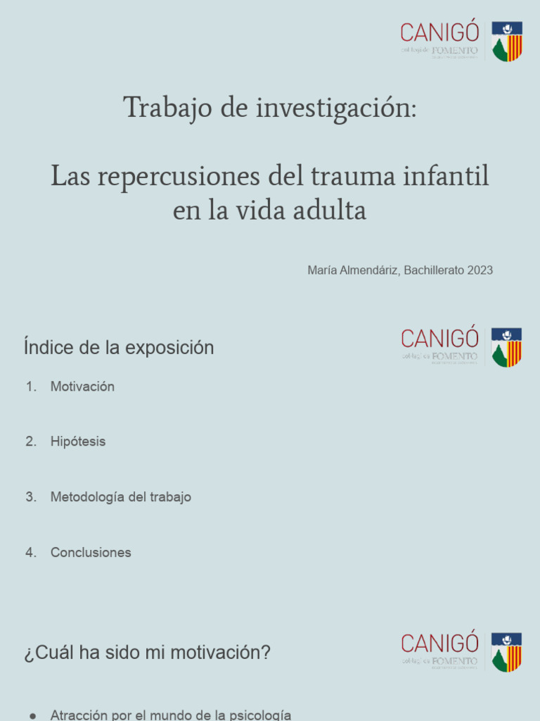 Presentación TR | PDF | Trauma psicólogico | Crecimiento personal y profesional
