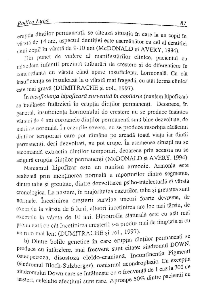 Rodicd Ie - 87: Produce Cu Întârziere, Mai Frecvent Sunt Citate: Sindromul DOWN | PDF