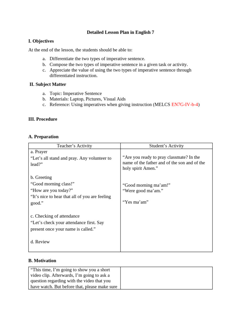 Detailed-Lesson-Plan-in-English-7 | PDF