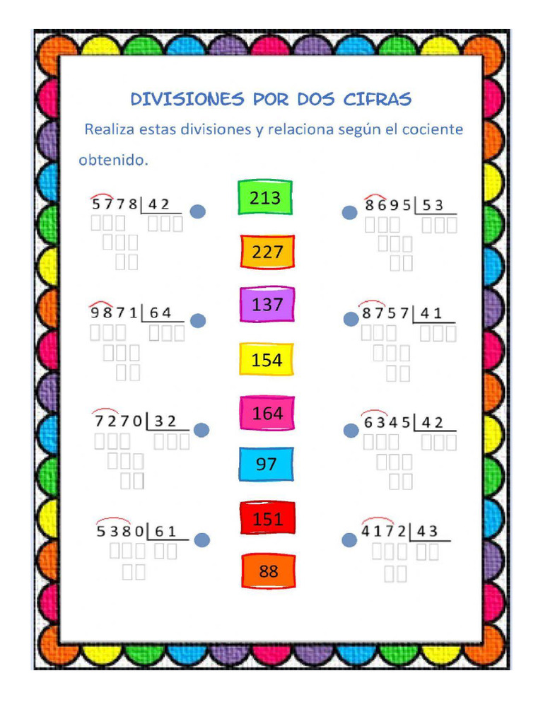 Ejercicios Divisiones | PDF