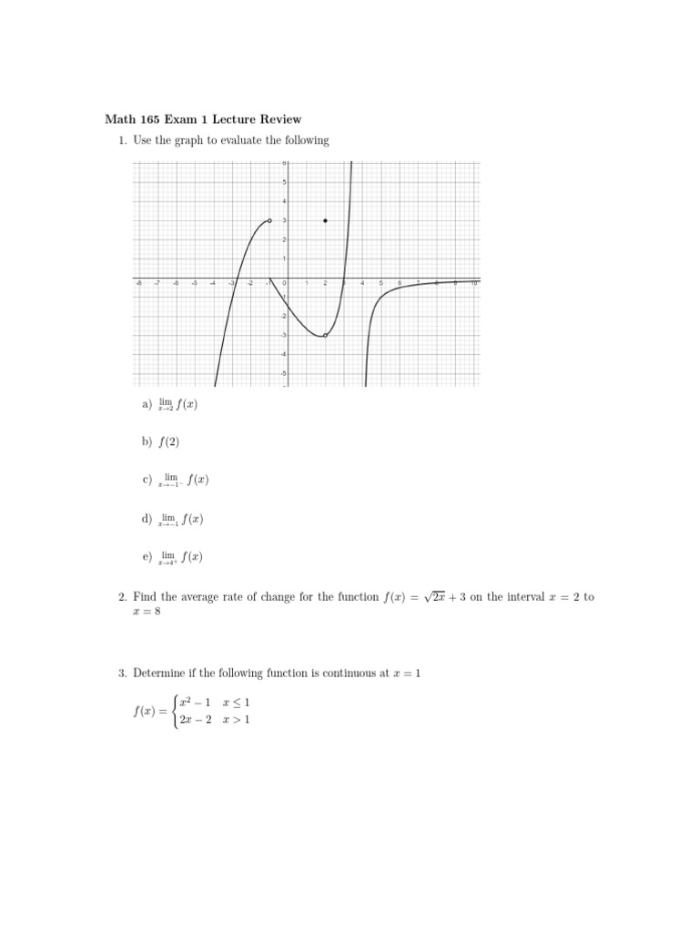 exam 1 lecture review | PDF