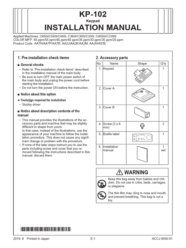 KP 102InstallInstr | PDF