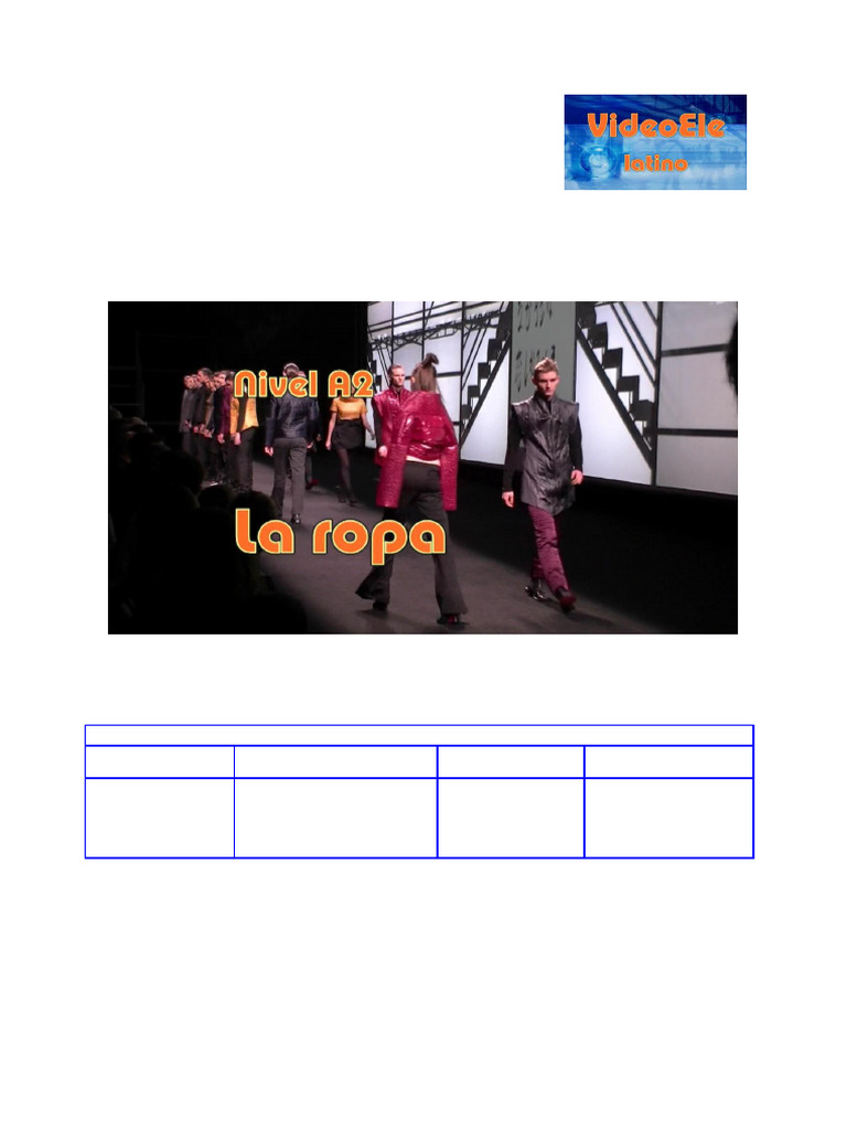 Vocabulario y gramática sobre ropa A2 | PDF | Ropa | Camisa