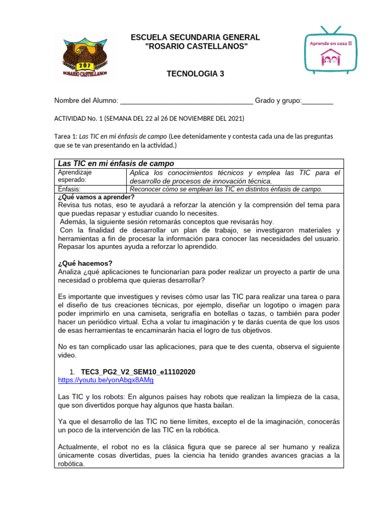 Actividad 2 3ros RC 2p | PDF