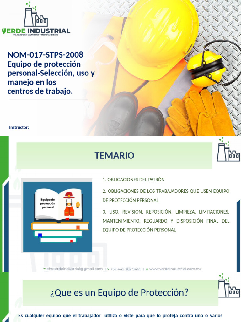 Curso Nom 017 Stps 2008 | PDF