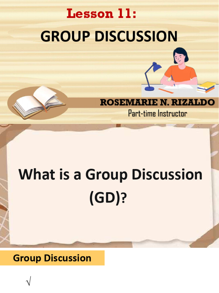 Lesson 11 Group Discussion | PDF