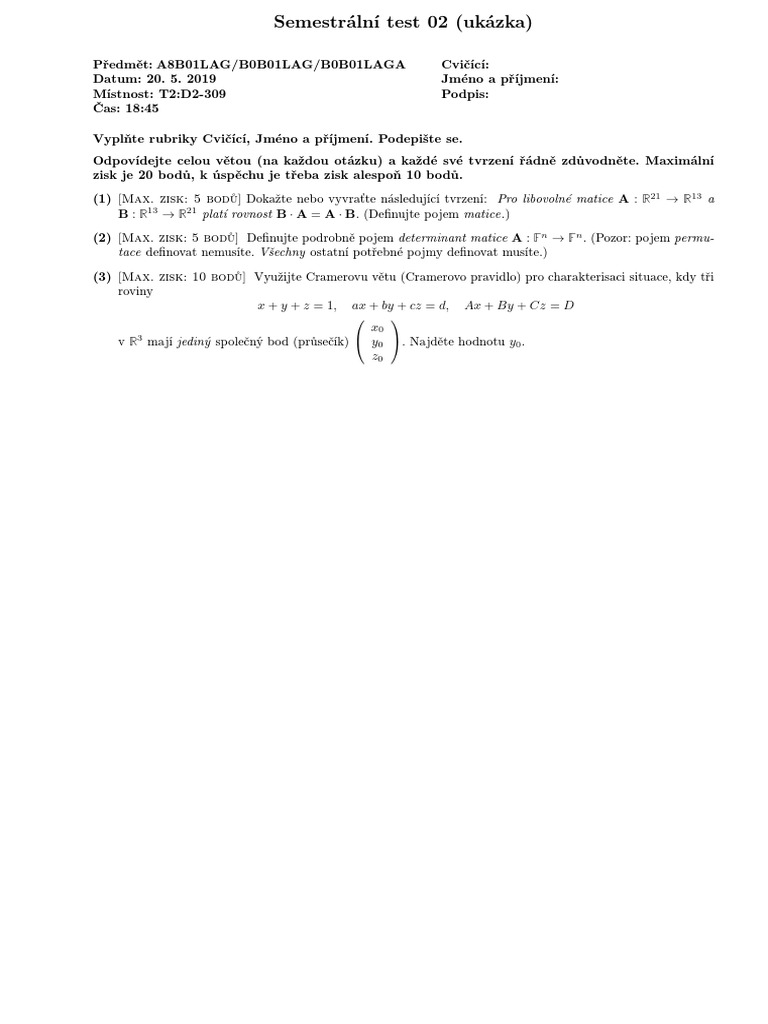 B0b01lag Sem02 Ukazka | PDF