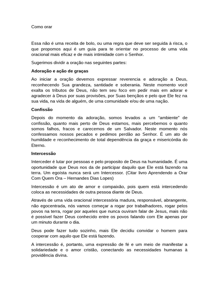 Livro - Como Orar | PDF