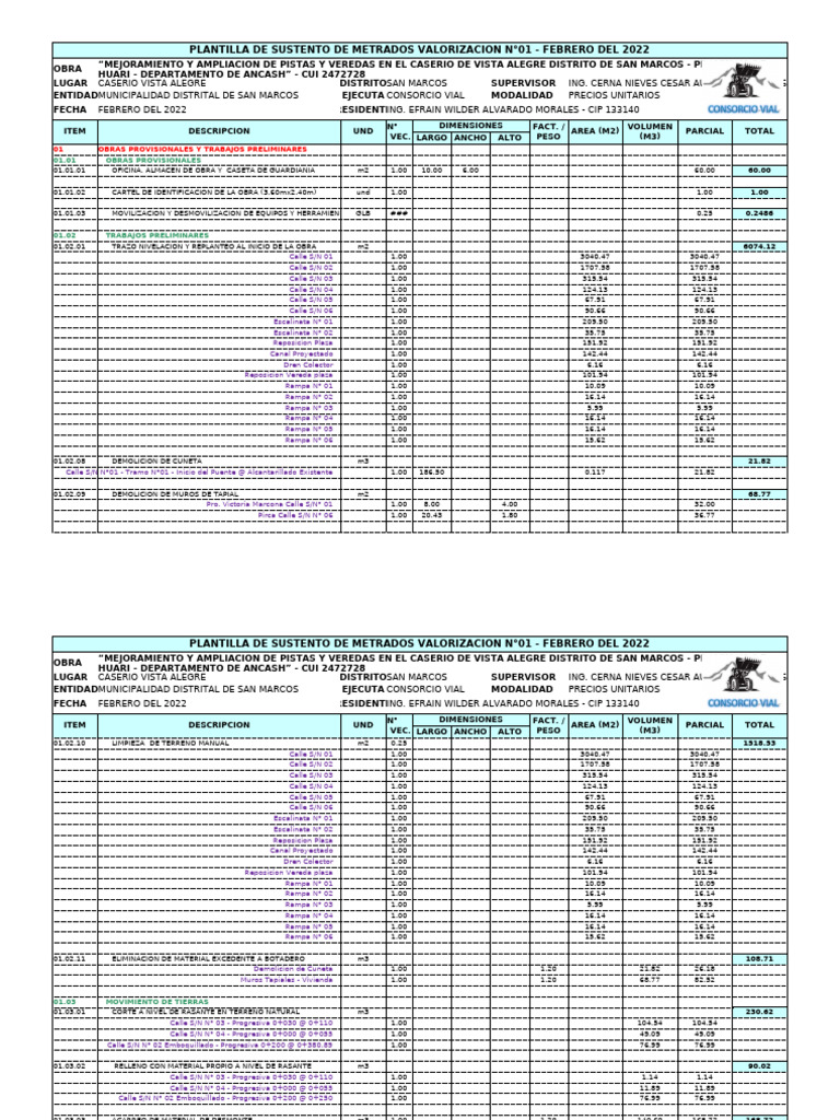 Val #01 Plazuela Lucma | PDF