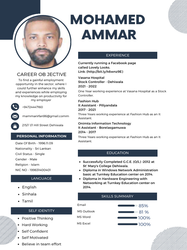 Ammar CV | PDF