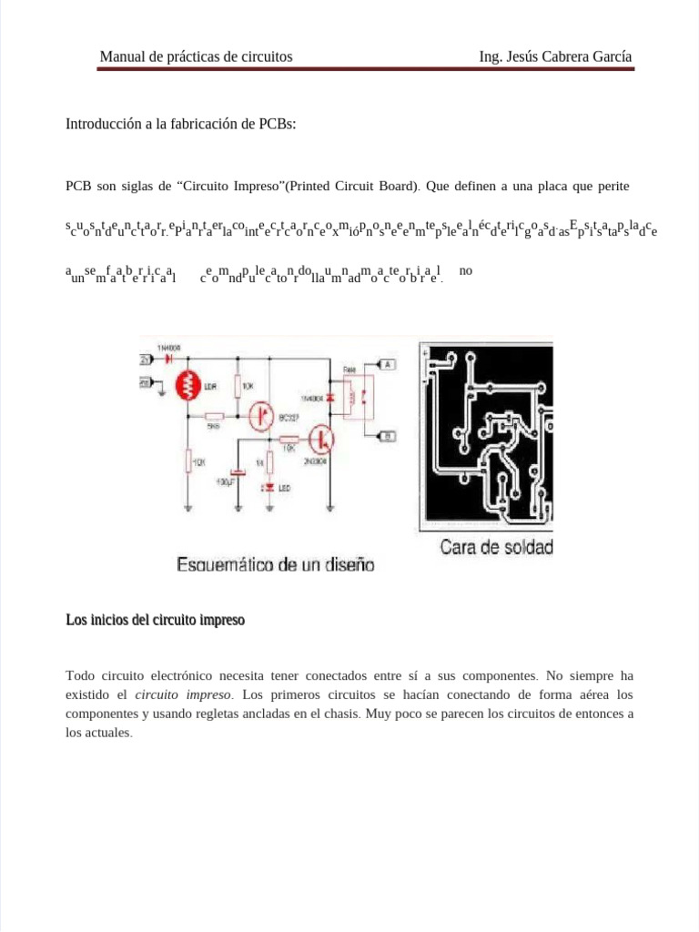 PDF Manual de Practicas de Circuitos Impresos | PDF
